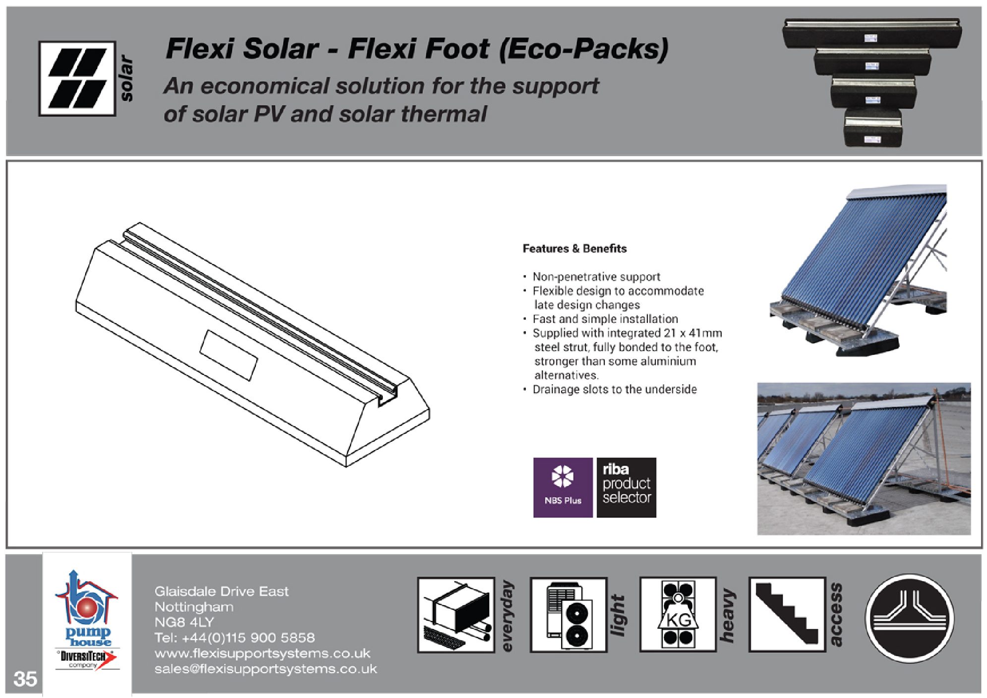 15. Flexi Solar - Flexi Foot Eco Packs » Flexi Support Systems